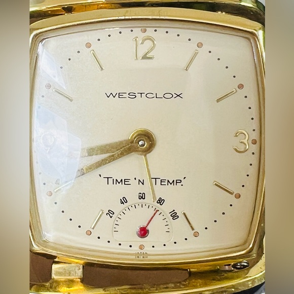 Westclox | Accents | 96s Westclox Time Temp Windup Alarm Clock Ticks ...